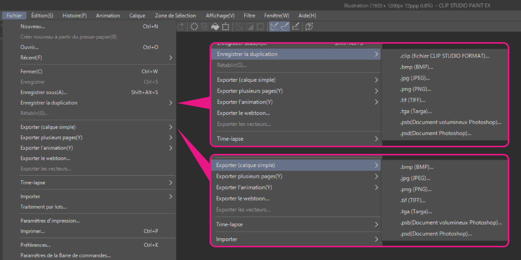 Export & impression | CLIP STUDIO PAINT
