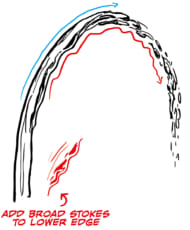 How to draw LIQUID MOVEMENTS and SEA WAVES | Art Rocket