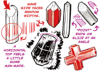 How to draw Gems, Crystals, and Gold | Art Rocket