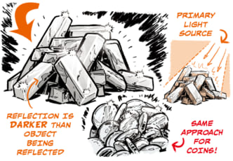 How to draw Gems, Crystals, and Gold | Art Rocket