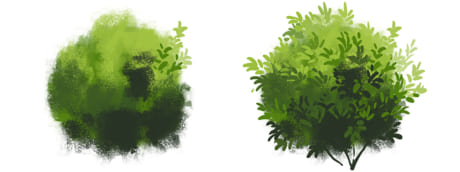 How to Draw Various Foliage with a Depth of Field | | Art Rocket