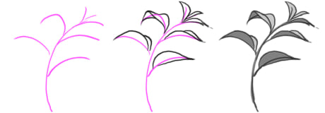 How to Draw Various Foliage with a Depth of Field | | Art Rocket