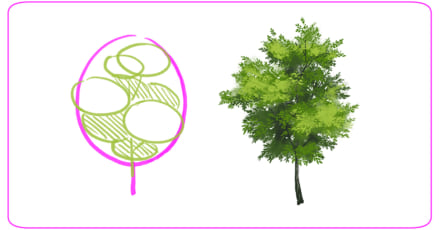 How to Draw Various Foliage with a Depth of Field | | Art Rocket