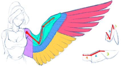 How to draw wings and winged creatures | Art Rocket