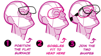How To Draw Glasses & Goggles | Art Rocket