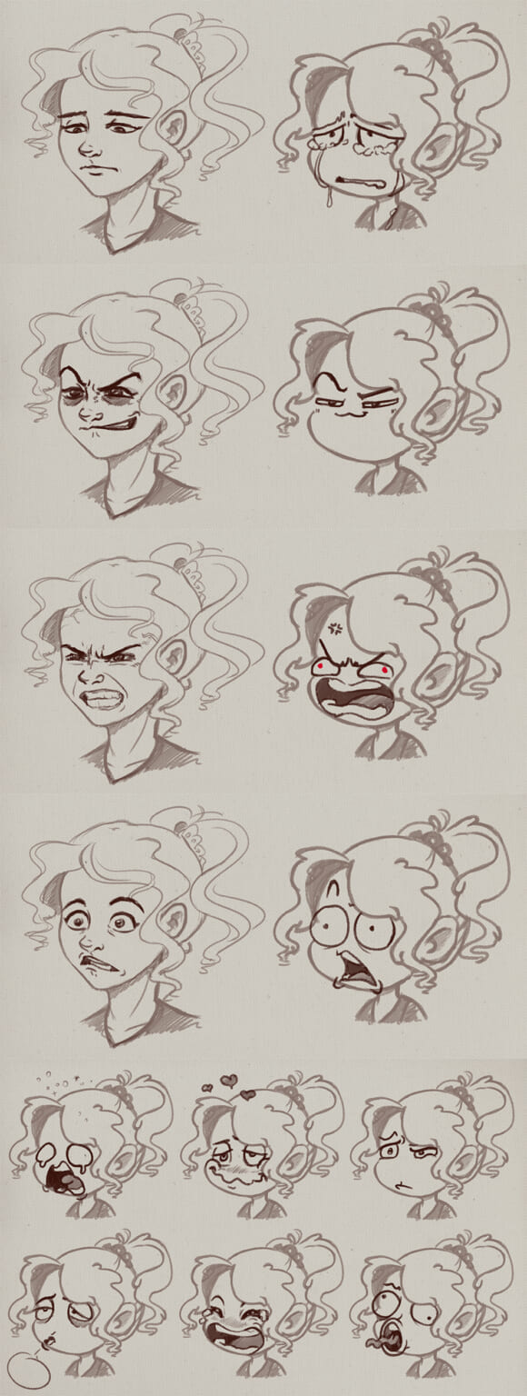 Create funny emotes for exaggerated emotions | Art Rocket